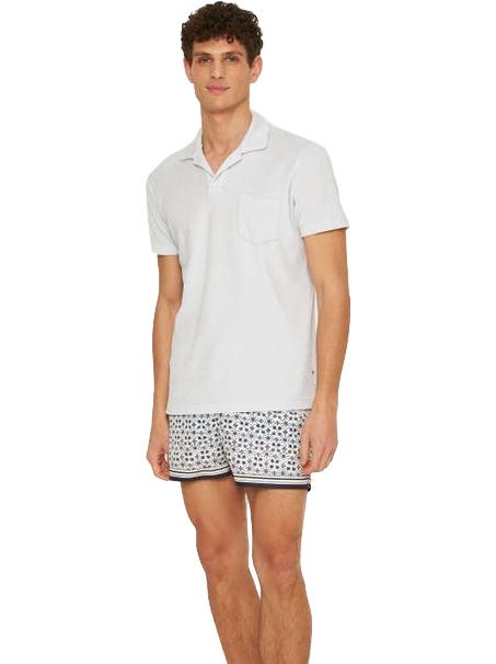 ORLEBAR BROWN terry towelling tailored fit towelling polo shirt